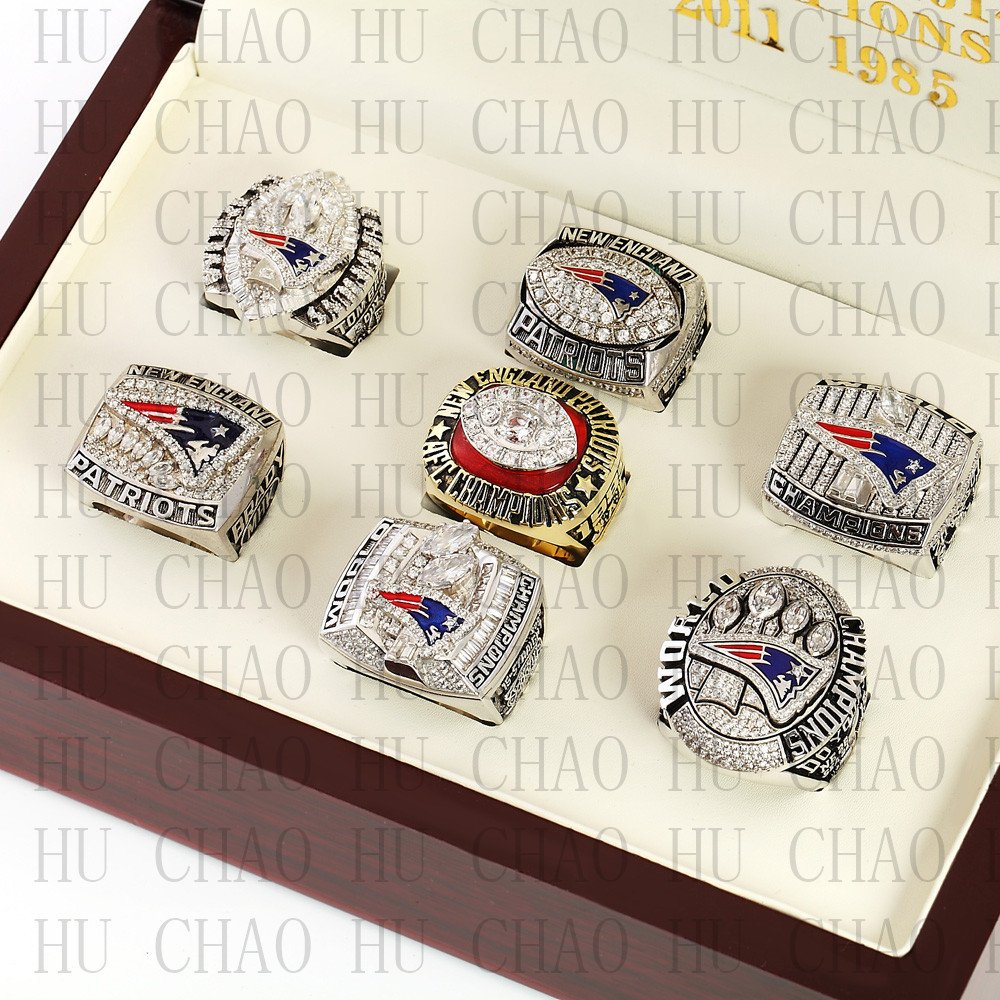7PCS 1985 2001 2003 2004 2007 2011 2014 New England Patriots rings 10 ...