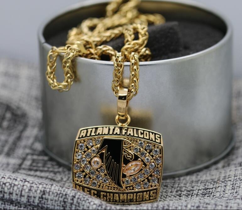 1998 Atlanta Falcons NFC CHAMPIONSHIP Necklace copper solid
