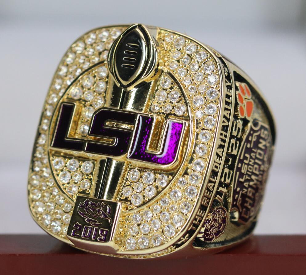 2019 2020 National Championship Ring - LSU Tigers NCAA ring 8-14S