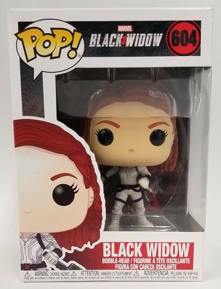 Funko POP! Marvel 604# Black Widow White Snow Suit Exclusive Vinyl ...