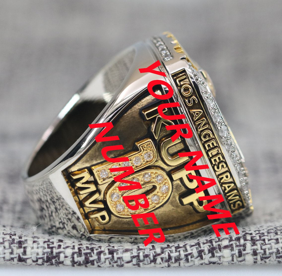 Custom Your Nam&NO 2022 Los Angeles Rams Super bowl Championship Ring ...