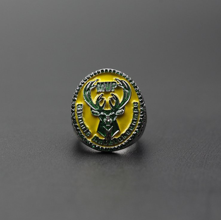 2021 Milwaukee Bucks Basketball NBA Championship Ring Size 11 MVP RING（650）