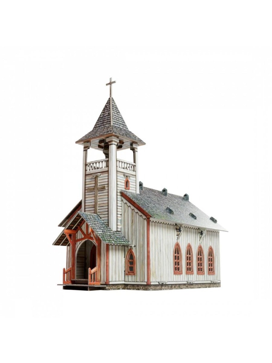 CHURCH. Buildable Clever Paper model.