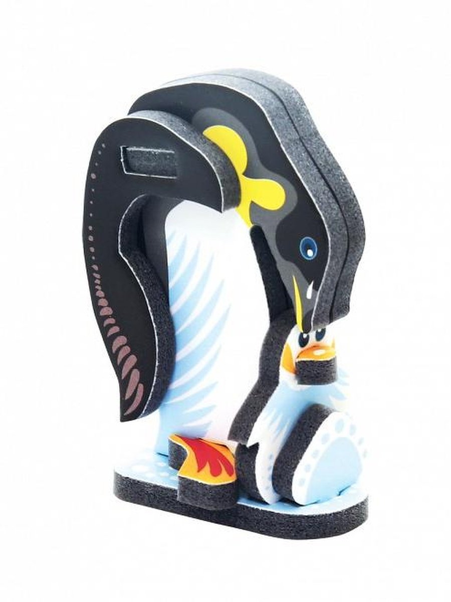 Buildable cardboard model. Penguin. Series Birds. Clever Paper.