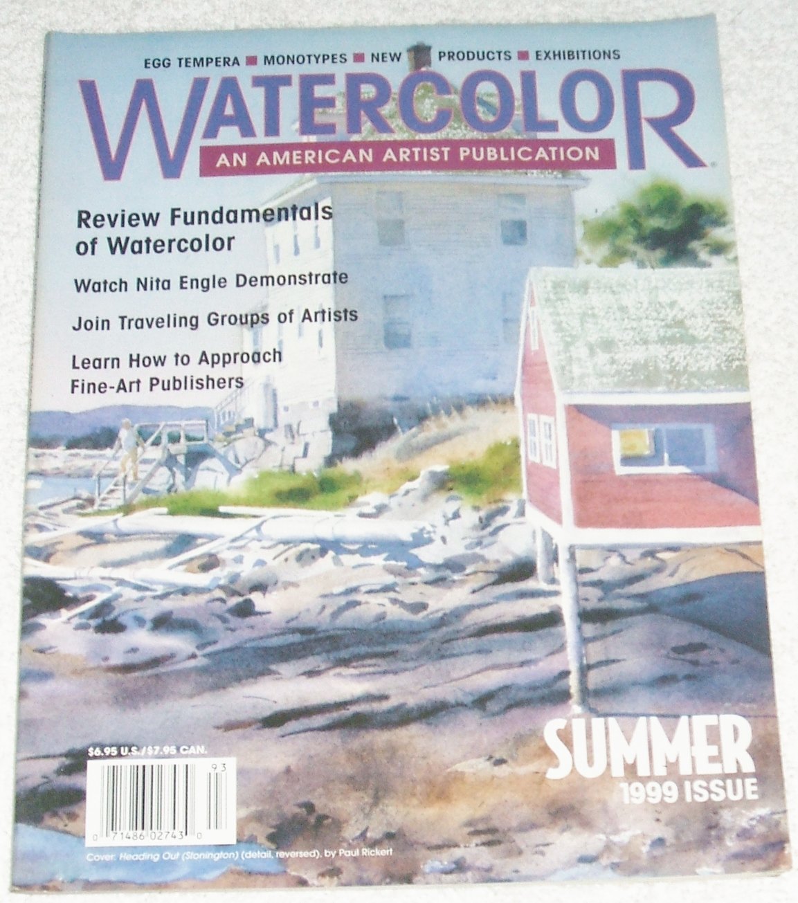 Watercolor An American Artist Publication Magazine 1999 Summer Issue