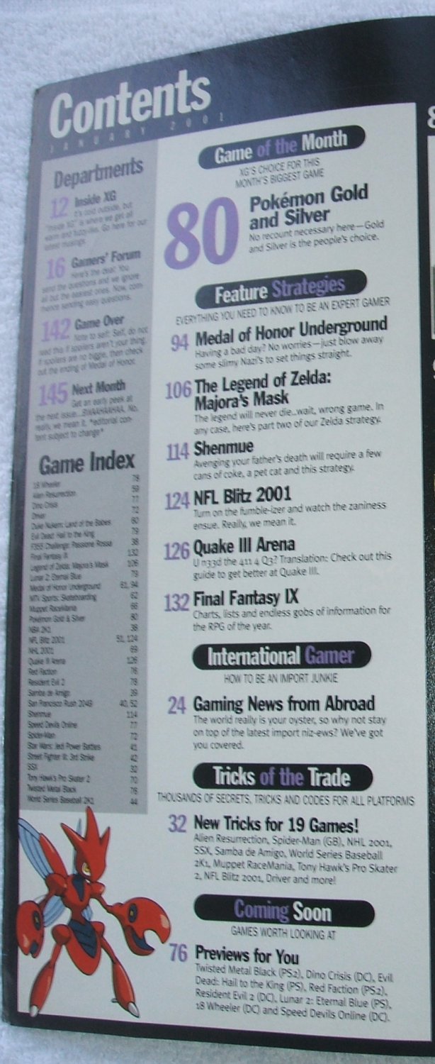 Expert Gamer Magazine Issue 79 January 2001 Pokemon Pikachu Gold ...