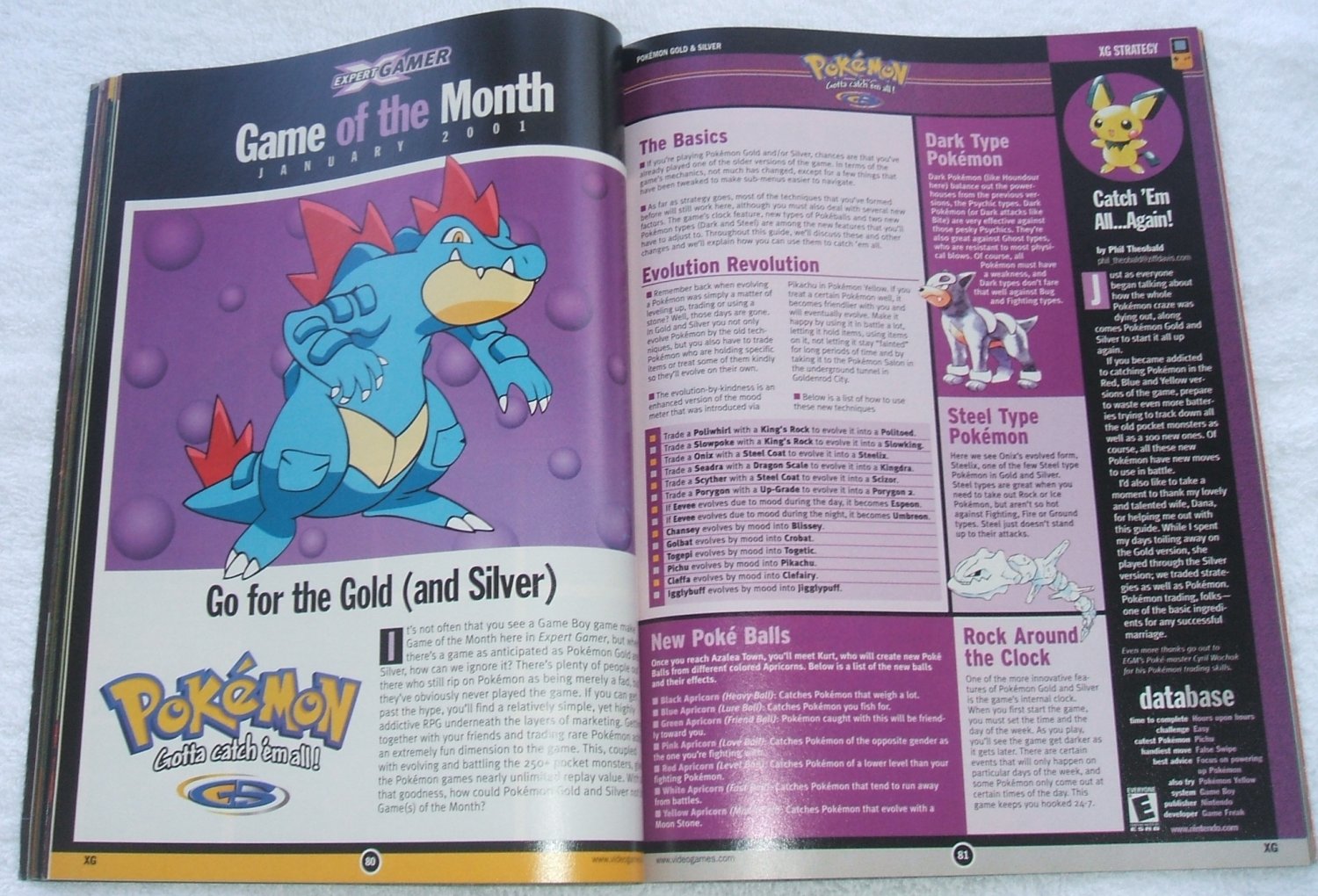 Expert Gamer Magazine Issue 79 January 2001 Pokemon Pikachu Gold ...