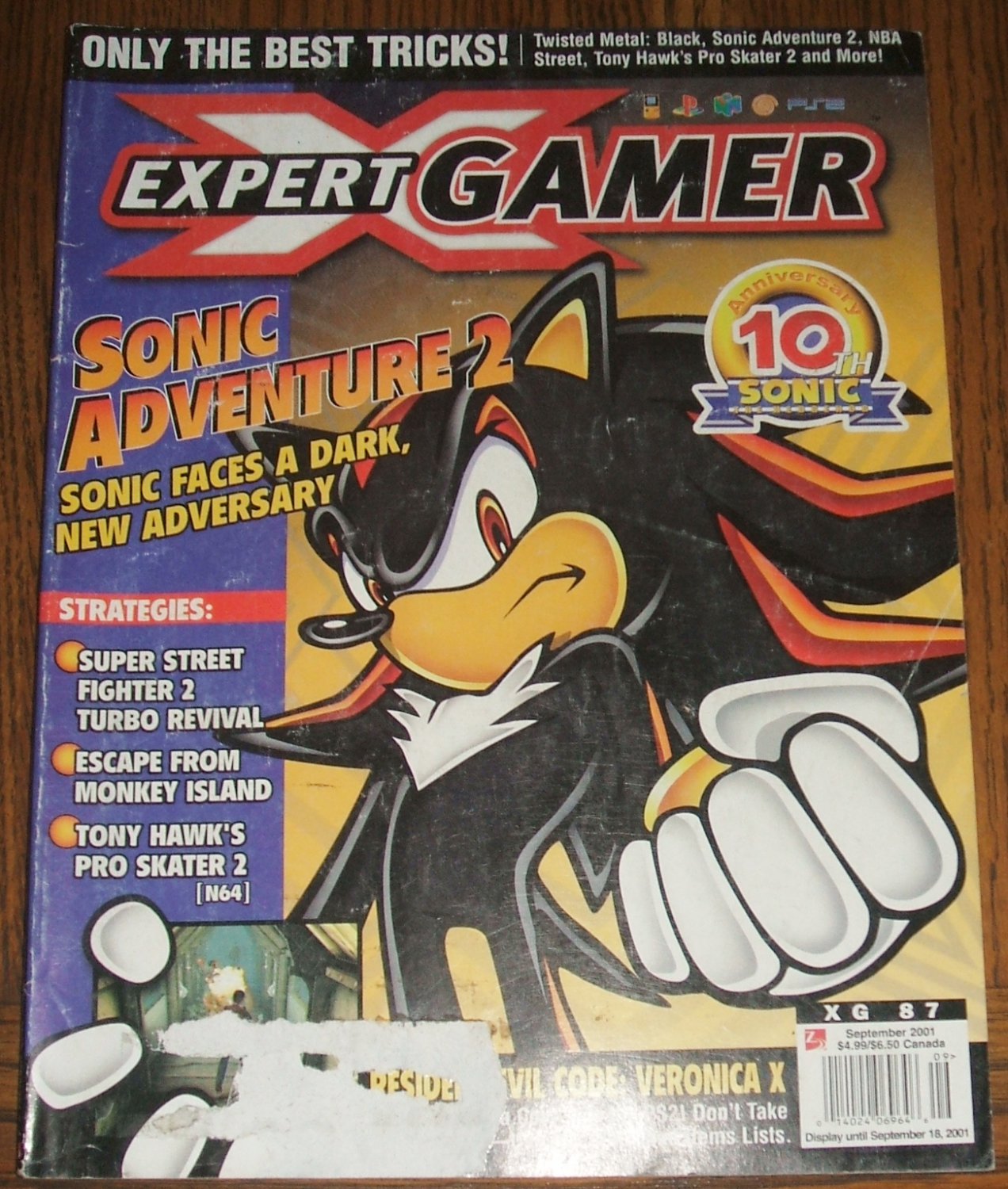 Expert Gamer Magazine Issue 87 September 2001 Sonic Adventure 2 ...