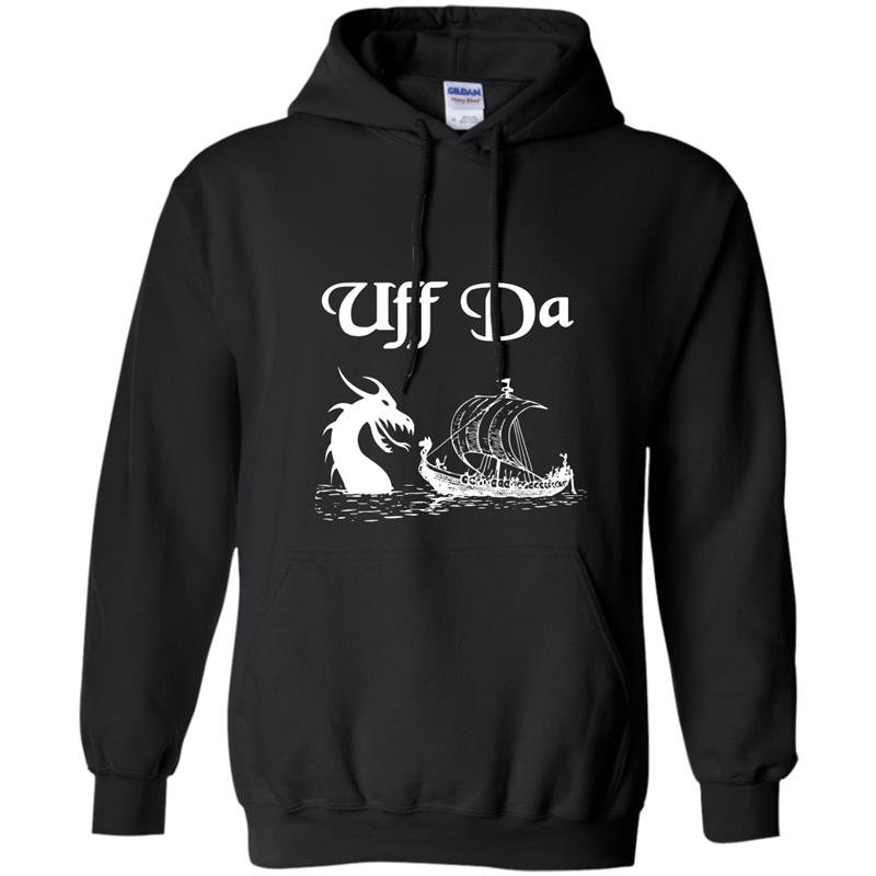 Uff da viking boat and dragon Hoodie