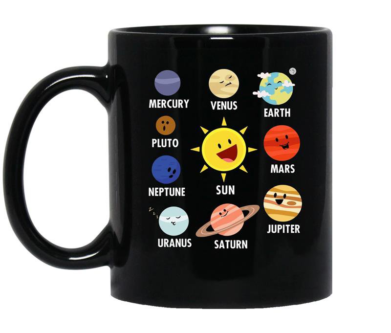 Solar system astrophysicist cool milky way coffee Mug_Black