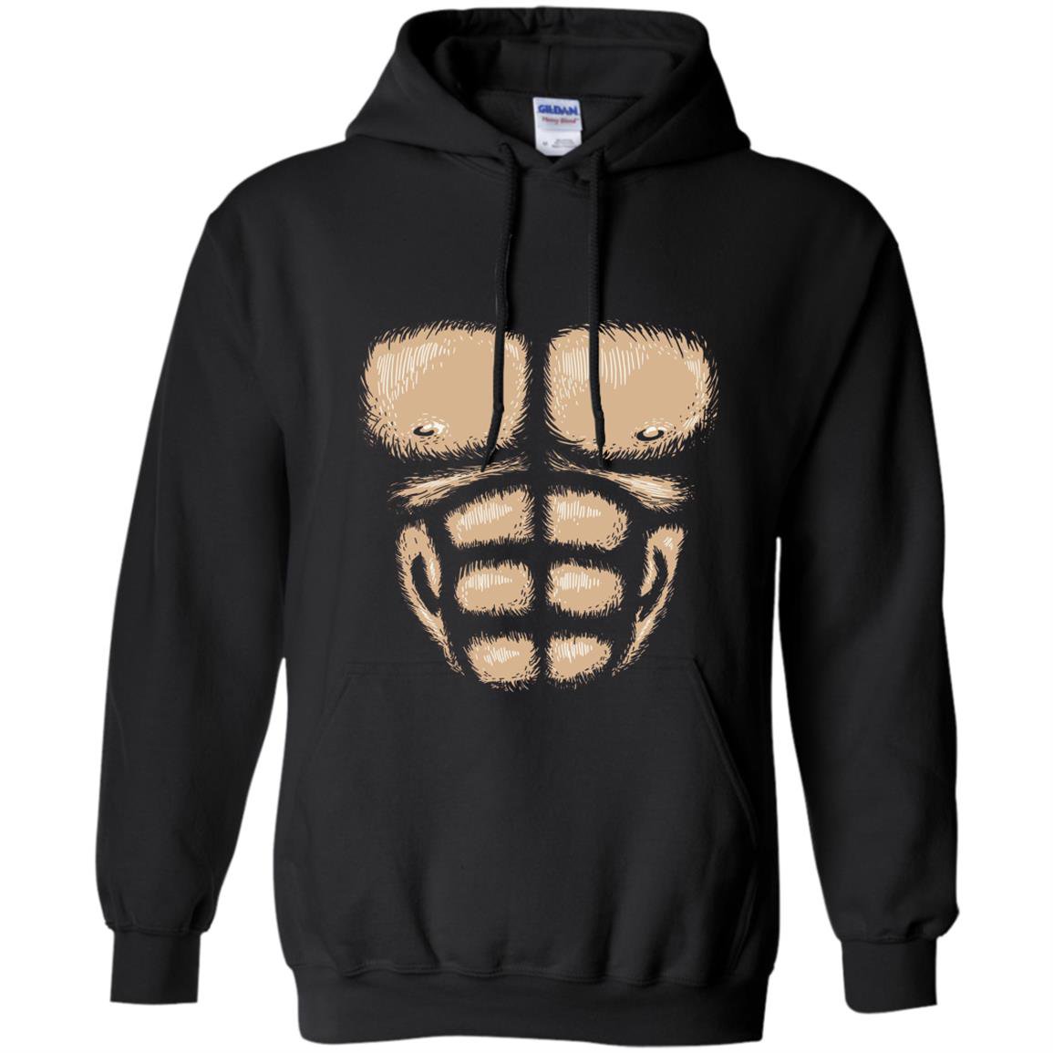 Monkey chest muscles halloween costume gorilla suit Hoodie