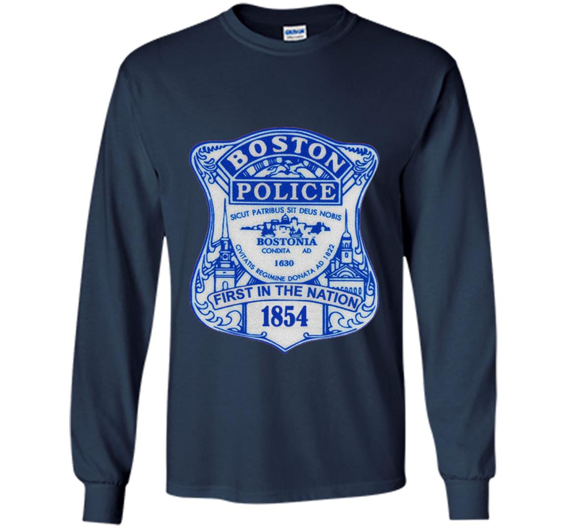Boston police department shield Long Sleeve