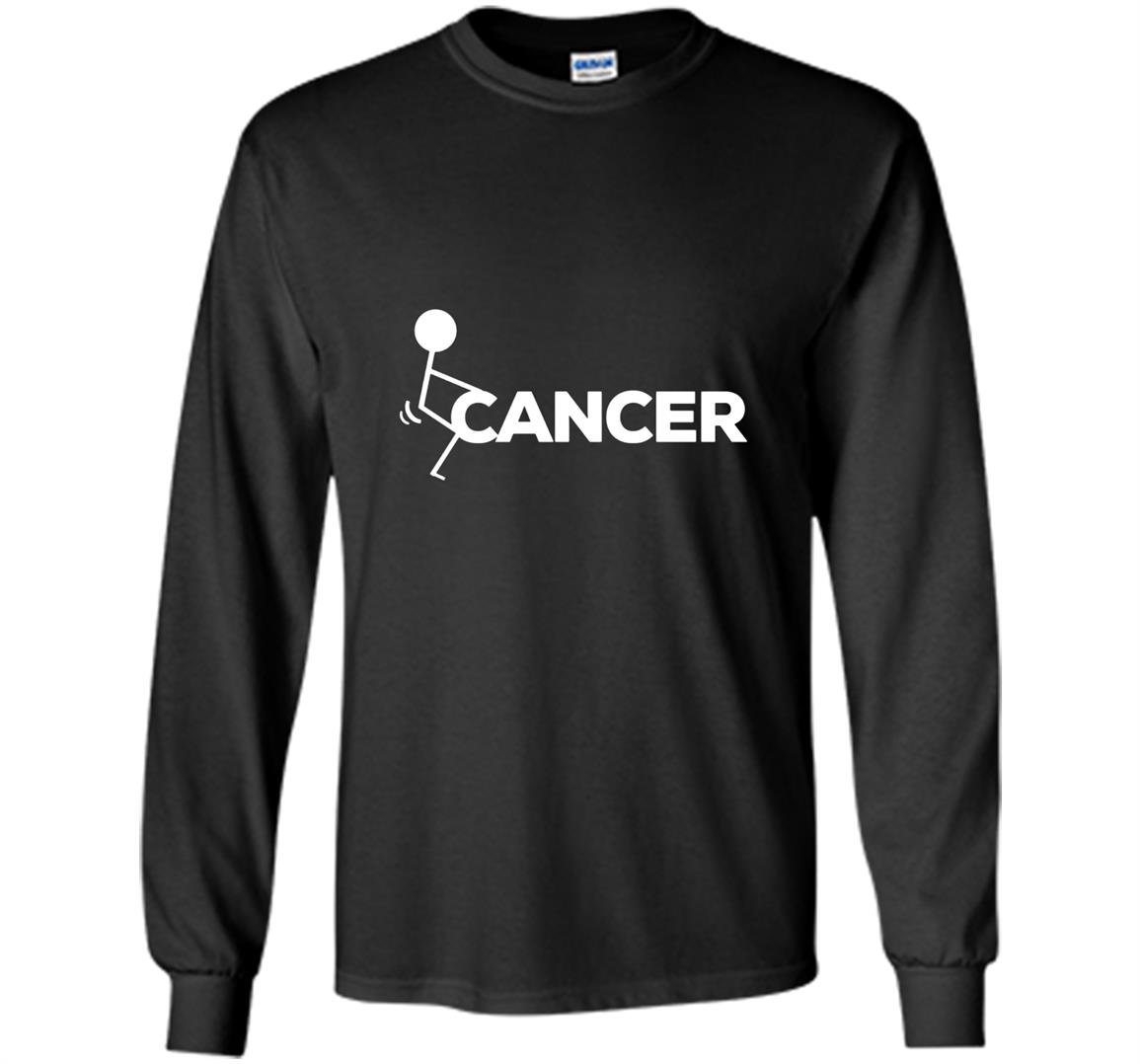 F cancer funny stick figure screw hump it Long Sleeve