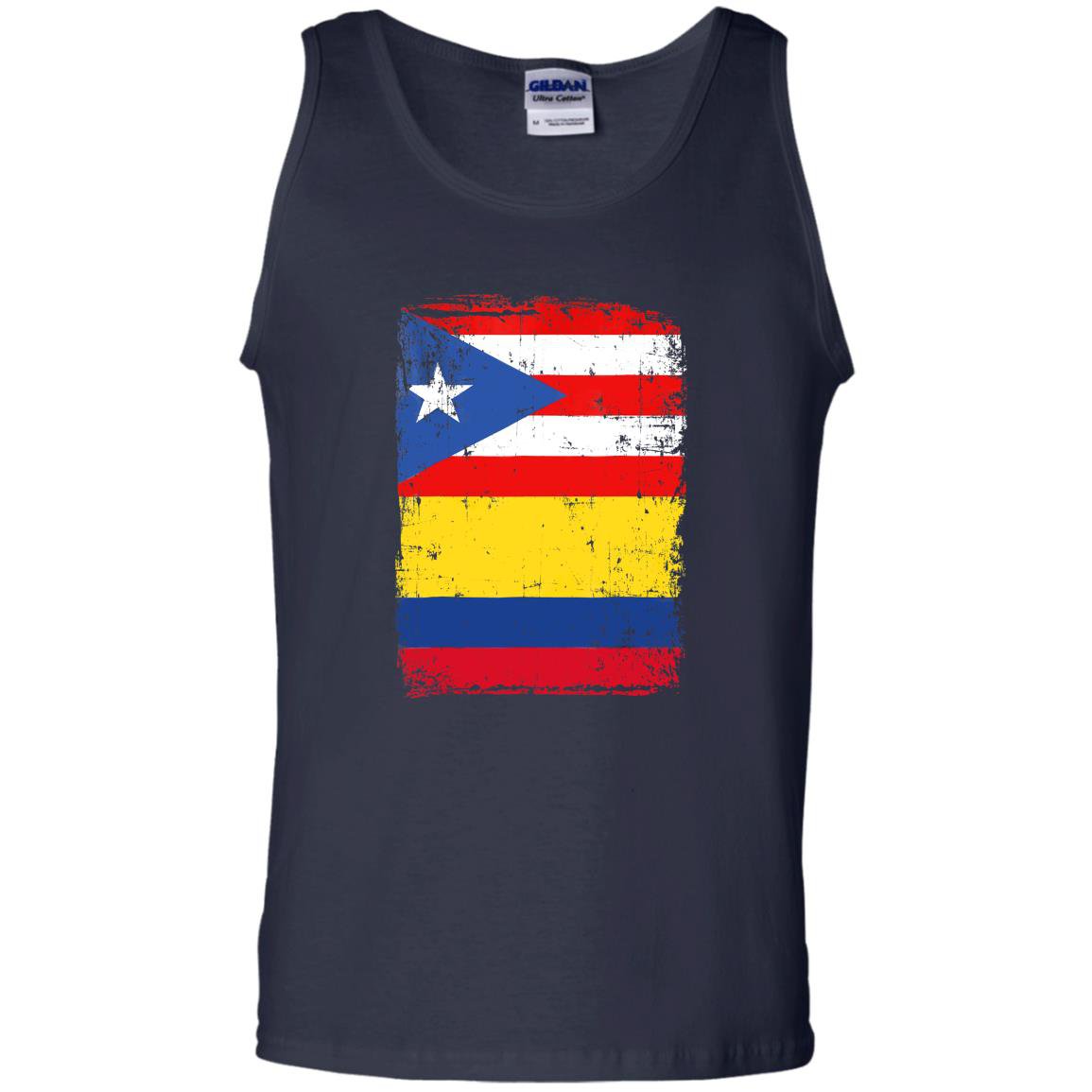 Colombian puerto rican flag vintage colombia rico Tank Top