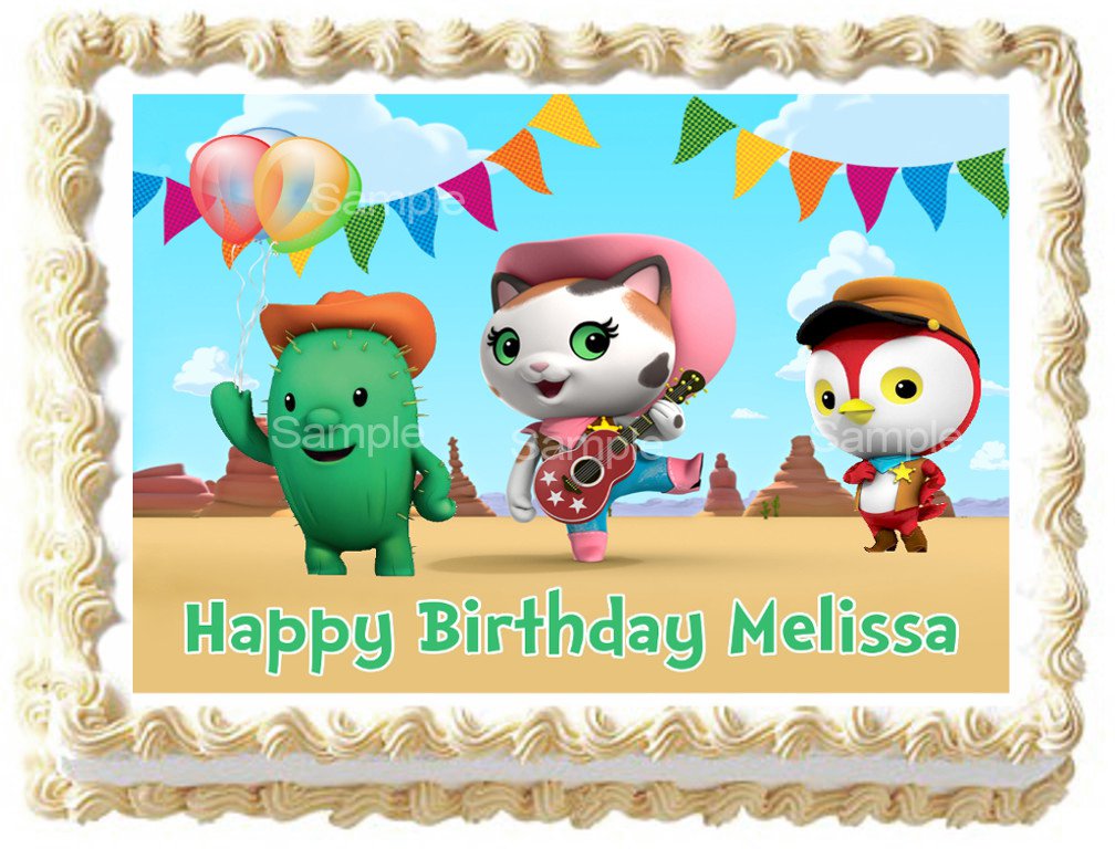 Edible SHERIFF CALLIE image cake Topper 1/4 sheet (10.5" x 8")