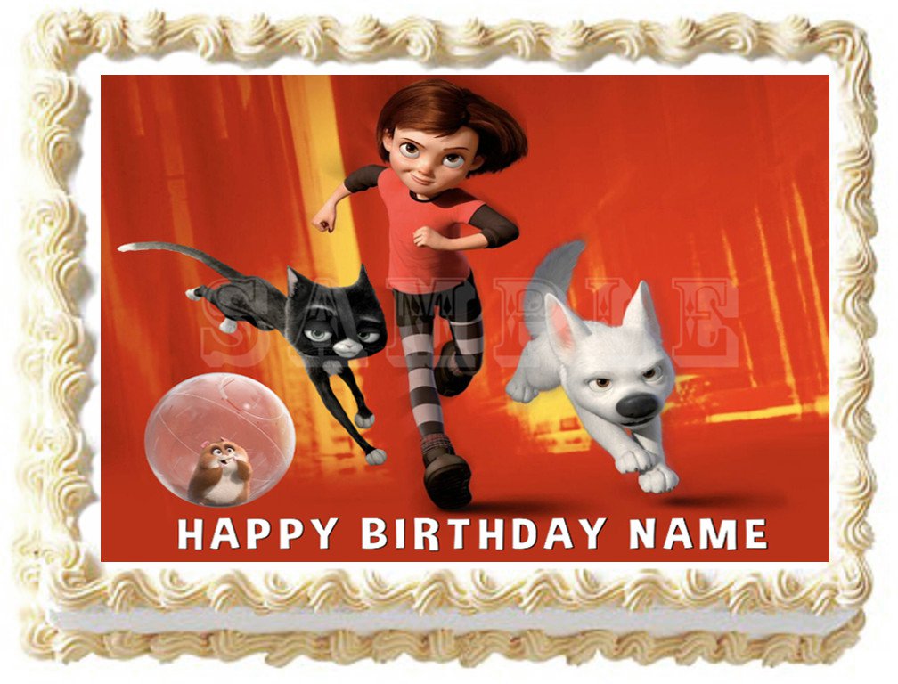 BOLT Edible cake topper image 1/4 sheet (10.5" x 8")