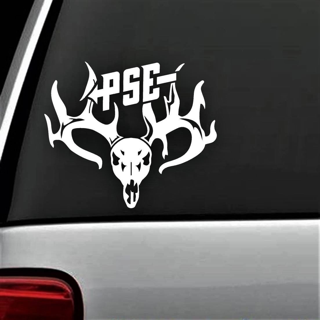 PSE Archery Decal Sticker 6"x5" Deer Turkey Bow Hunting Vinyl Bone Antler