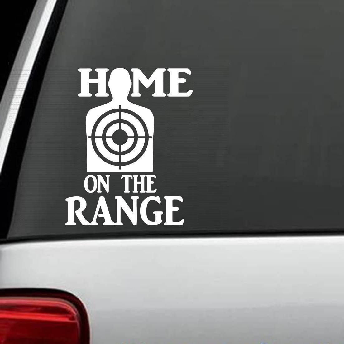 D1113 Home on the Range Shooting Decal Sticker SUV Laptop Gun Assault ...