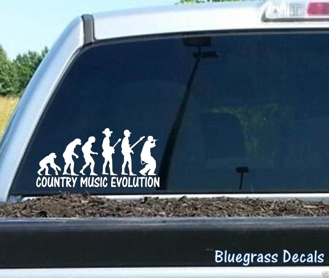B1027 Country Music Evolution Decal Sticker Car Truck SUV Van Electric ...