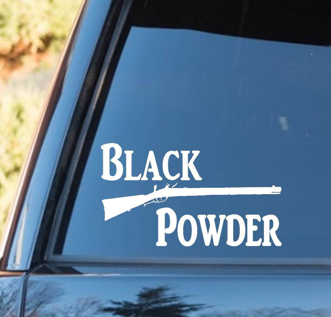 G1066 Black Powder Muzzleloader Decal Sticker Deer Turkey Hunting Gun ...