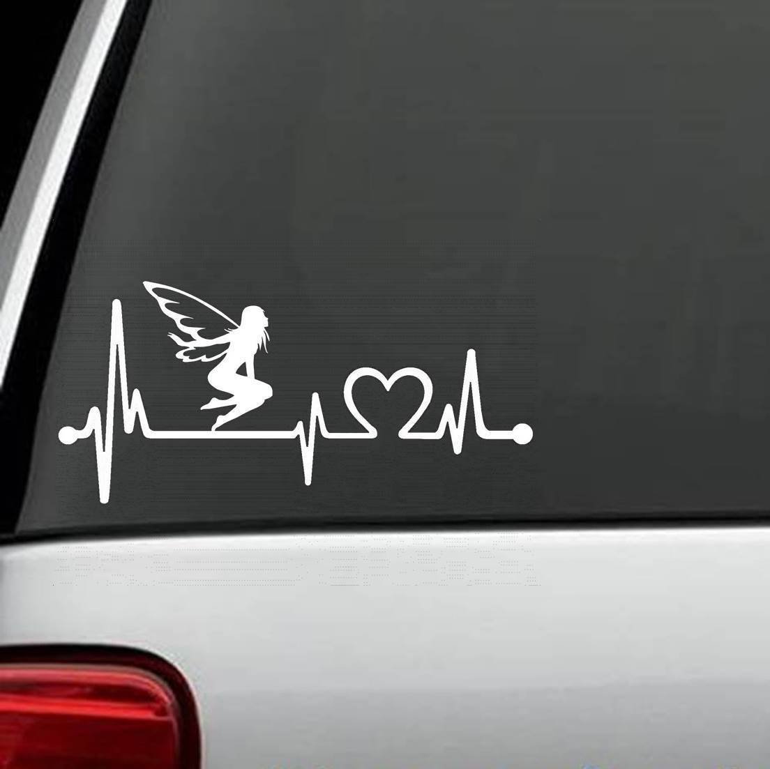 K1114 Fairy Heartbeat Monitor Decal Sticker Car Truck SUV Laptop ...