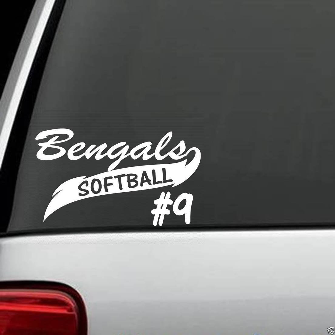 Softball Team Custom Personalized Decal Sticker
