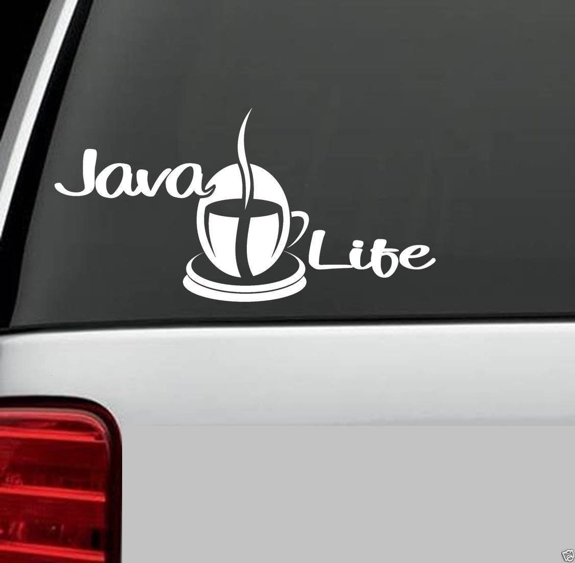 B1028 COFFEE JAVA LIFE DECAL STICKER Kitchen Brew Station Cafe Bistro ...