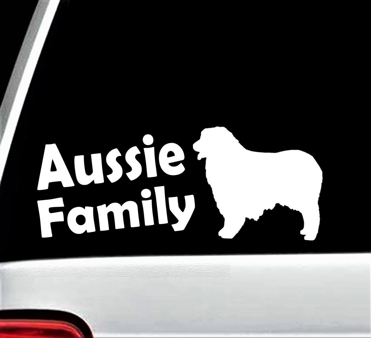 Aussie Family Australian Shepherd Dog Decal Sticker Car Window Pet Gift ...
