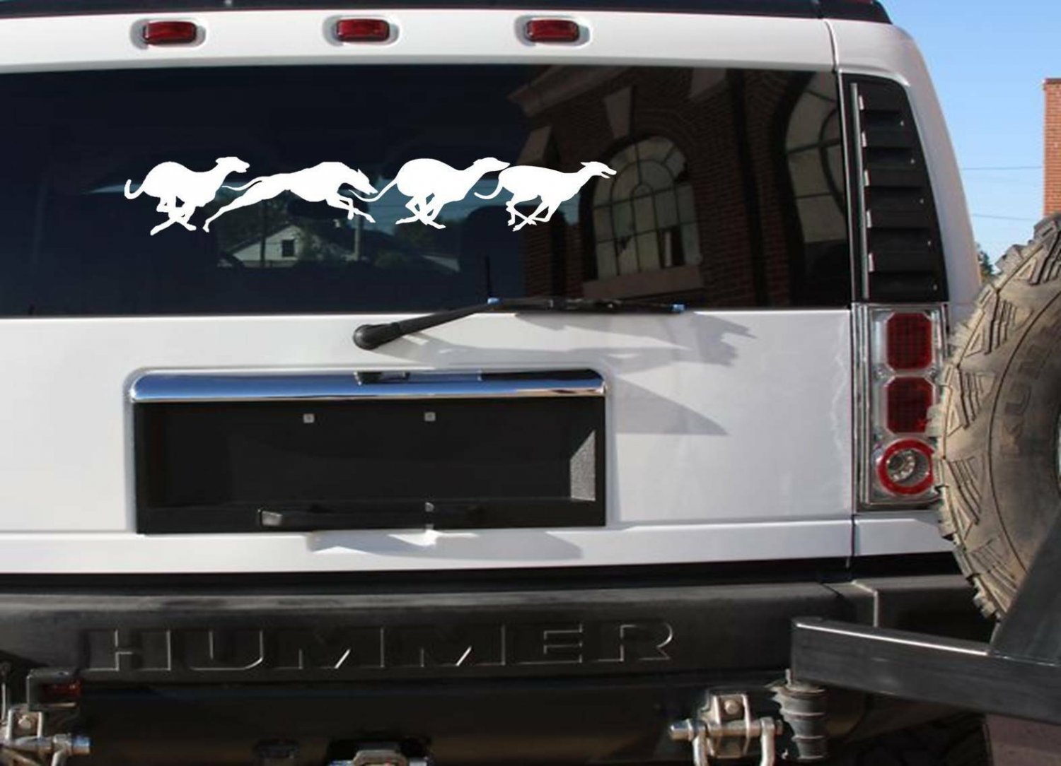 Racing Greyhounds K544 4x24 inch Sticker greyhound dog decal
