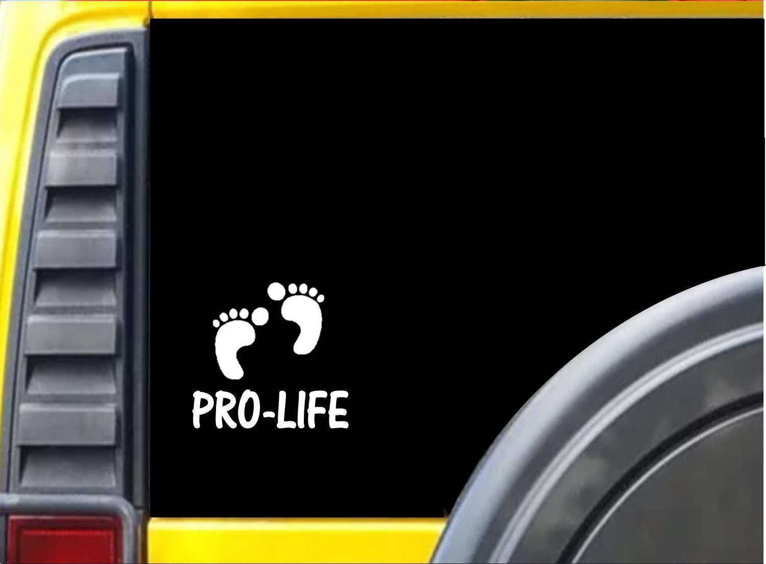 Pro Life Baby Feet K933 6 inch Sticker decal