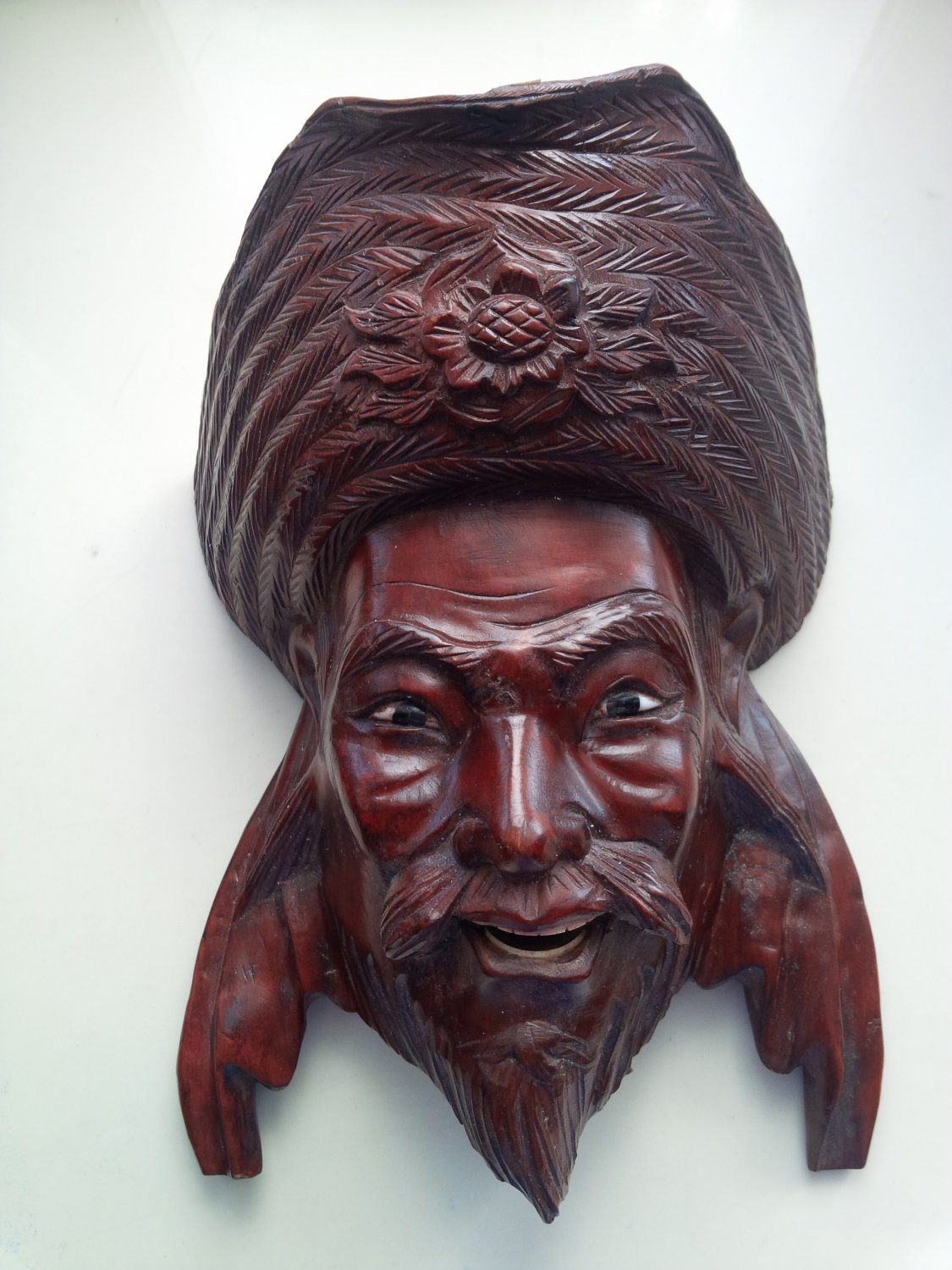10" Wooden Hand Carved Mask