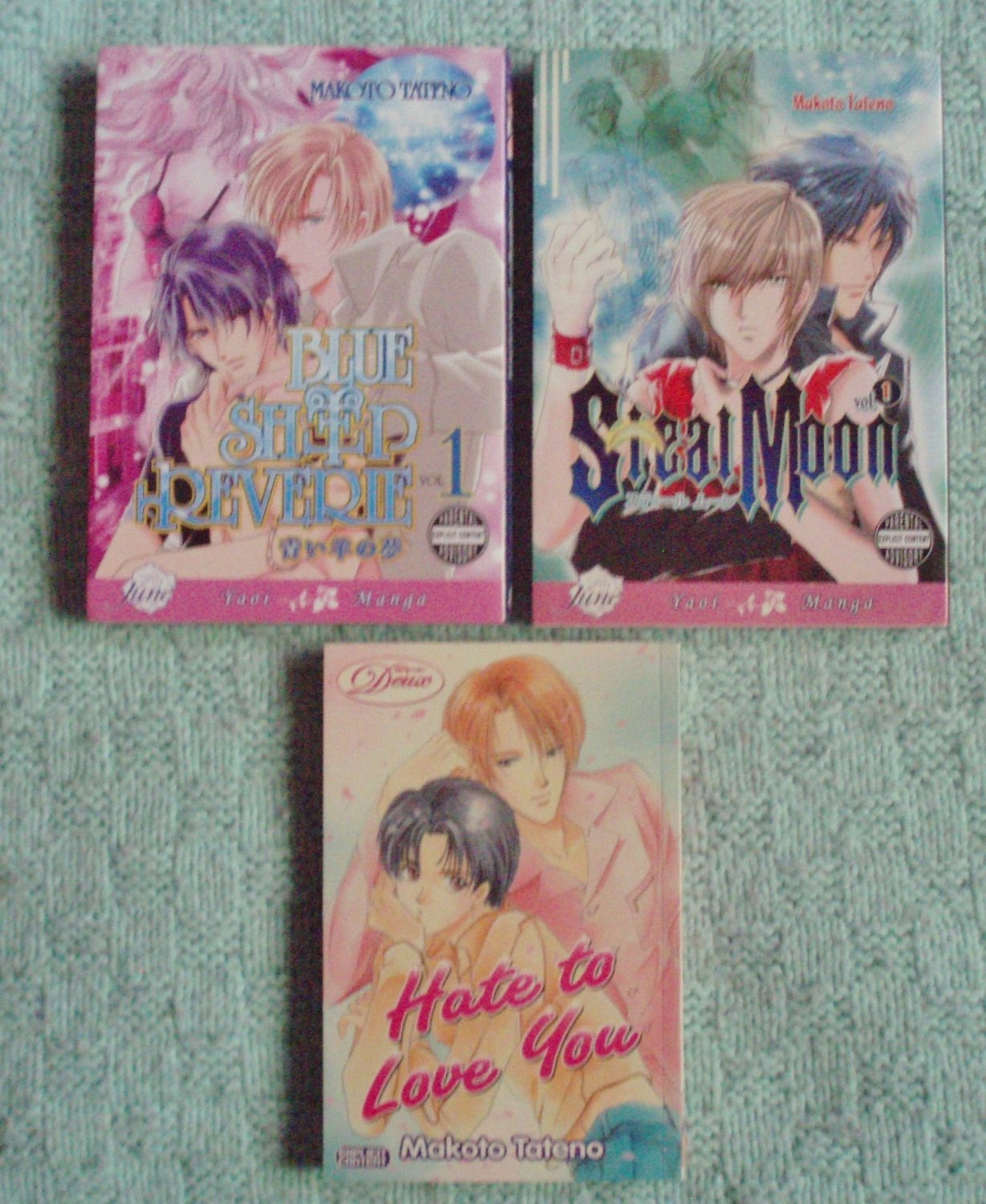 Makoto Tateno Yaoi Manga Lot – Steal Moon, Blue Sheep Reverie, Hate to ...