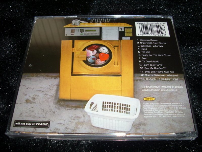 SHAKIRA Laundry Service UK CD album 2001