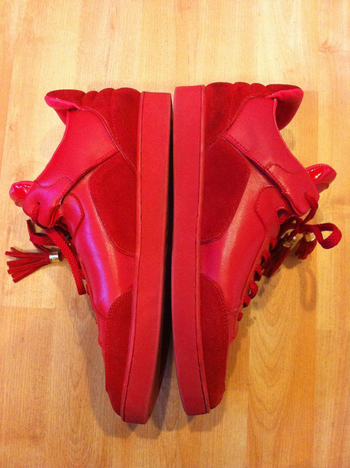 Kanye West Louis Vuitton Red Don Sneakers Shoes US Sz 9.5