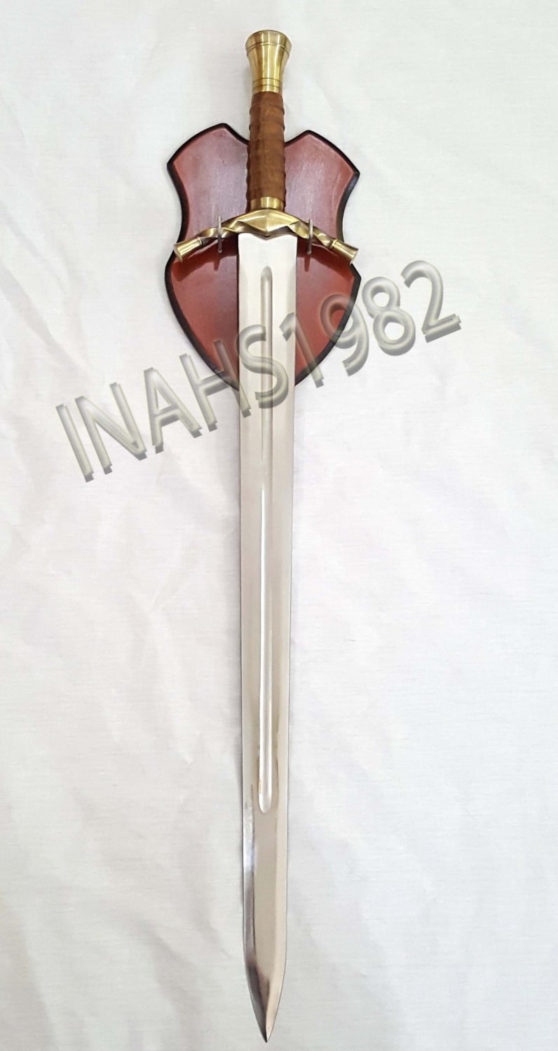 Boromir Sword LOTR with Wooden Display Stand