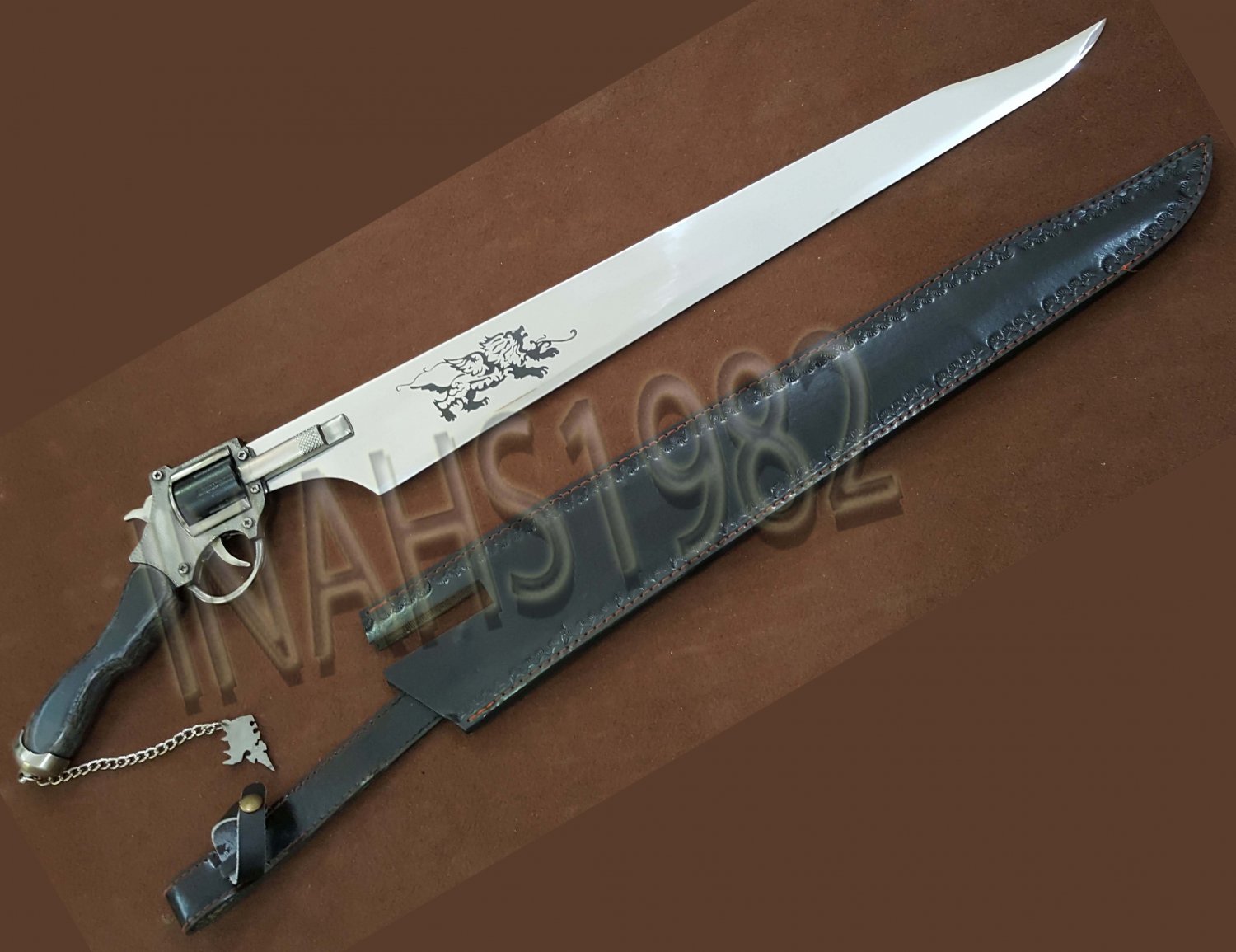 Functional Squall Gunblade Revolver Sword Final Fantasy