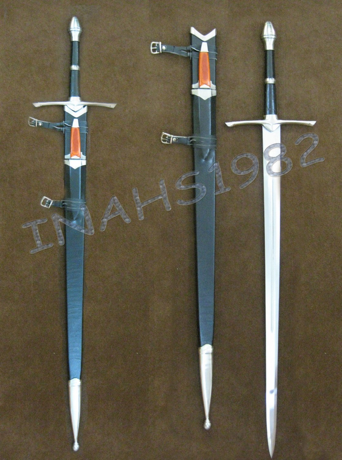 LORT Anduril Sword of Aragorn + Aragorn Strider Sword with knife from LOTR