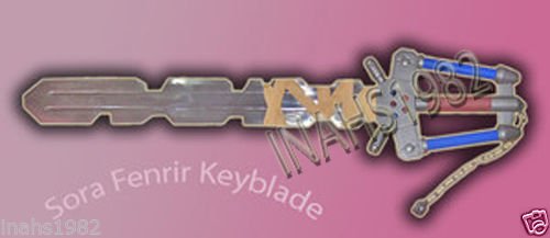 Kingdom Hearts Sora Fenrir Keyblade with Display Stand