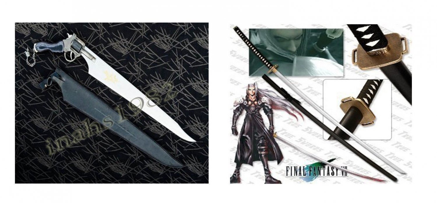 Final Fantasy VIII Squall's FUNCTIONAL Gunblade + Masamune Sephiroth's ...