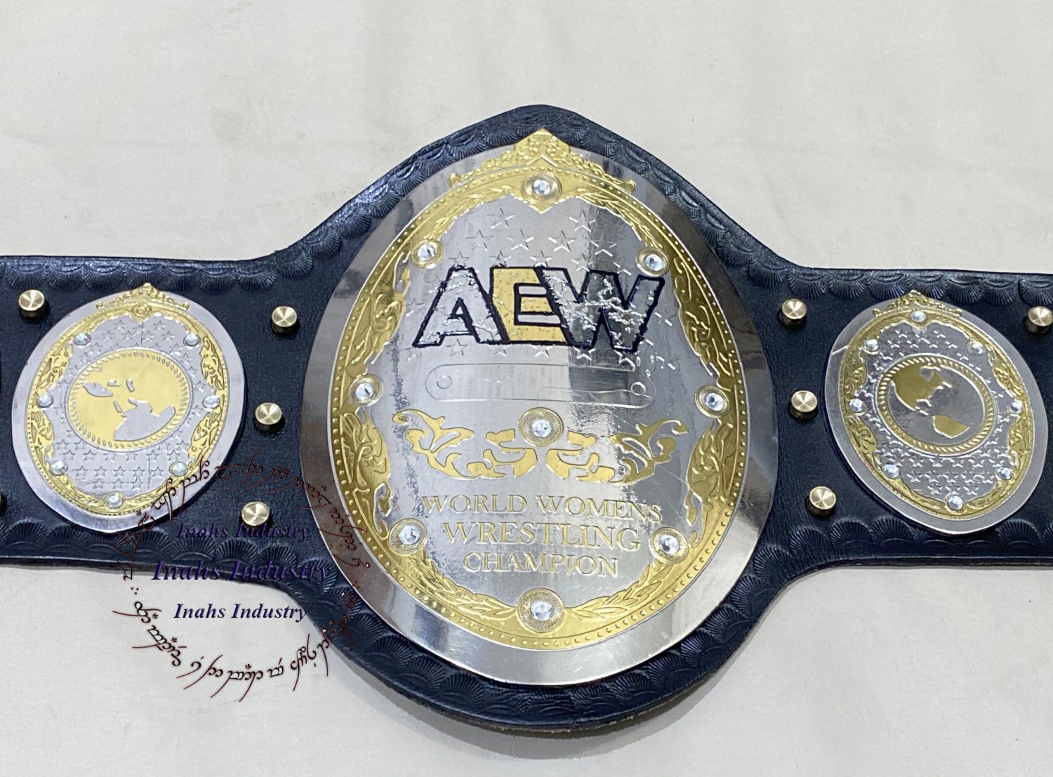 AEW World Women's Wrestling Champion Belt Dual Layer 4mm Plates