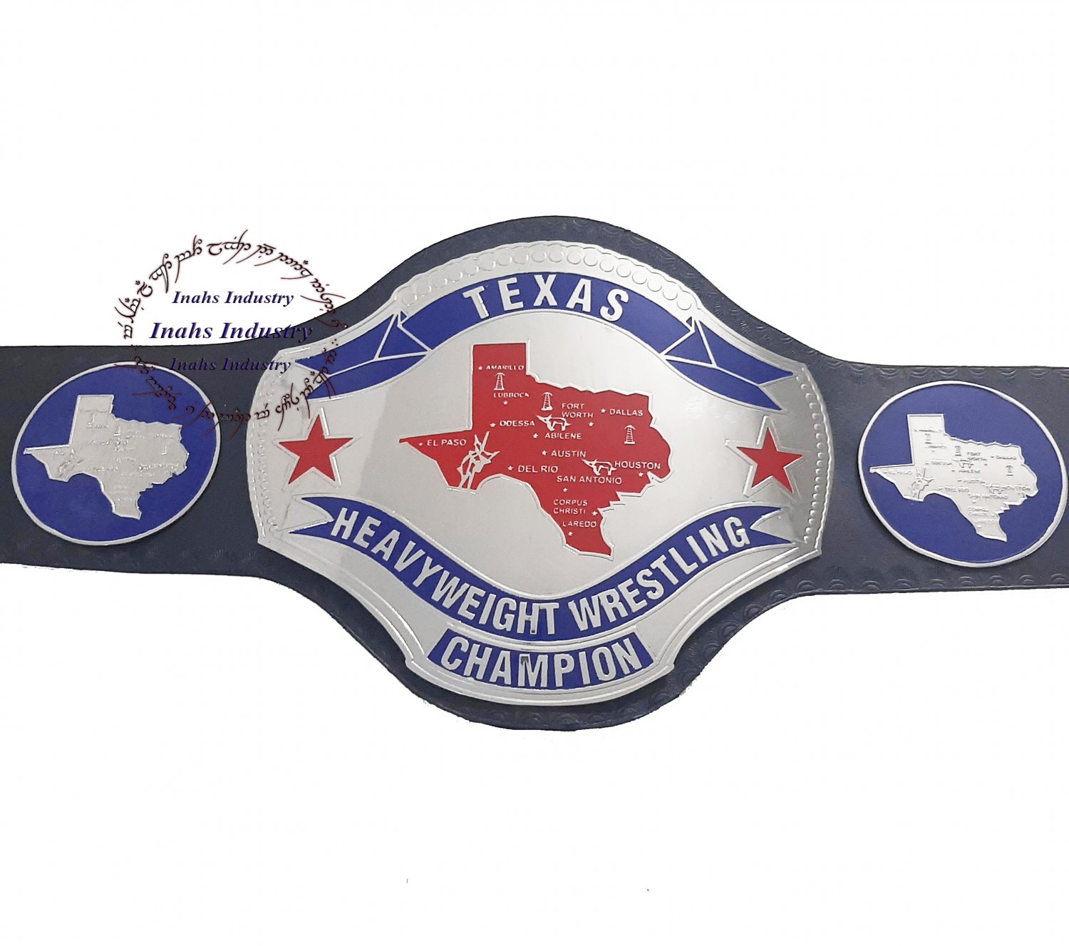 TEXAS Heavyweight Wrestling championship belt 2mm Brass Thickness Plates