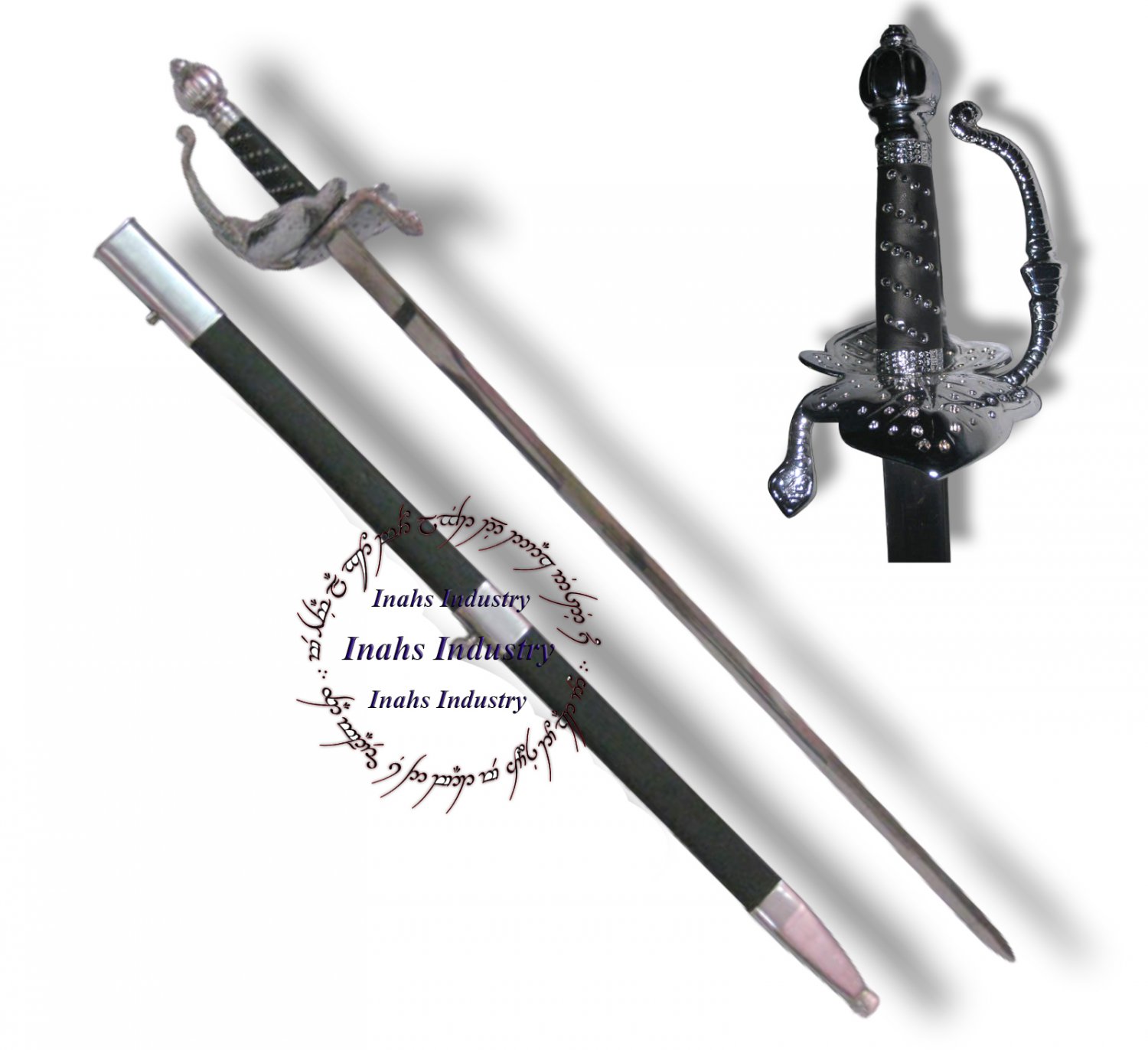 Sword of Zoro Rapier Movie Zoro's Sword Replica Comes with Display Stand