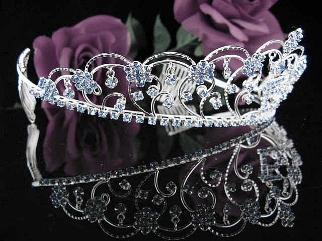 15 Birthday Tiara;Silver Crystal Occasion Tiara;Fancy Fashion Hair ...