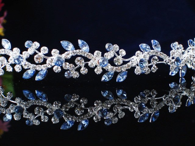 Silver Fancy Headband;Dancer Opera Tiara;Wedding Silver Tiara;Bridal ...