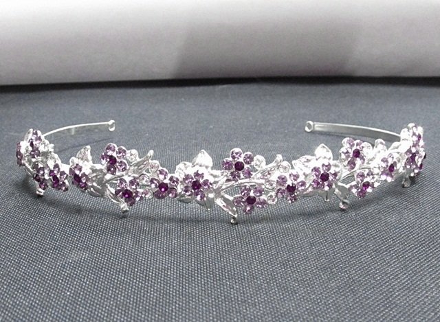 Silver Fancy Headband;Dancer Opera Tiara;Wedding Silver Tiara;Bridal ...