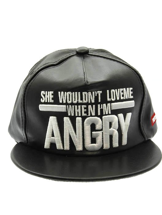 SWRUBNLH2276GDWHT - WHITE MESSAGE ANGRY HAT AND CAP
