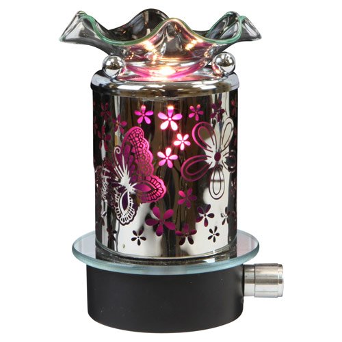 Cut Metal Plug In Oil Warmer - Butterflies SWEDOP8009