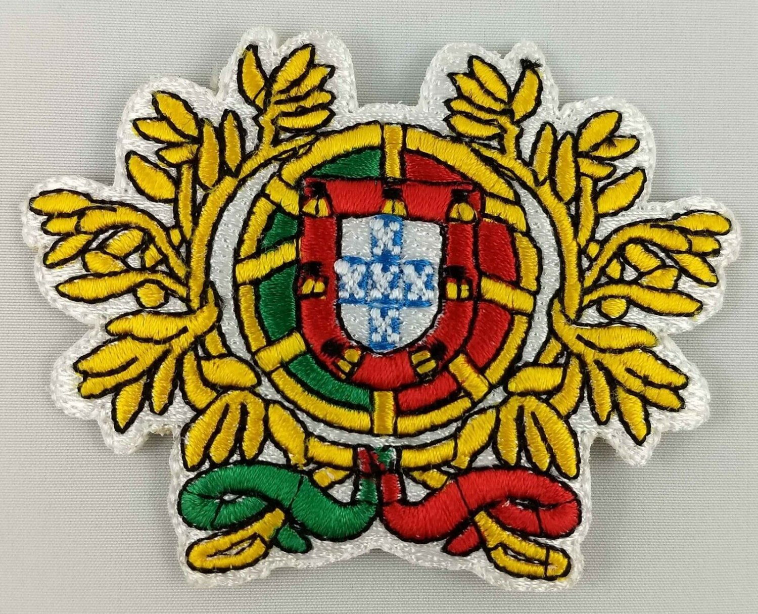 Portugal Coat of Arms Patch Embroidered Iron On Applique Portuguese