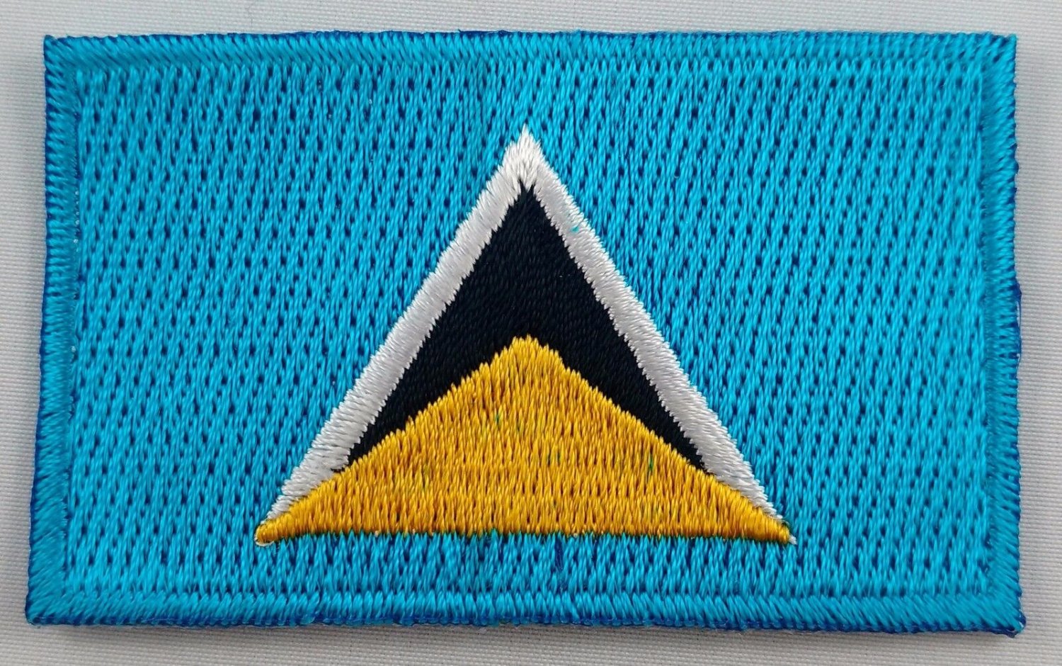 St. Lucia Saint Lucia Flag Patch Embroidered Iron On Applique Saint Lucian