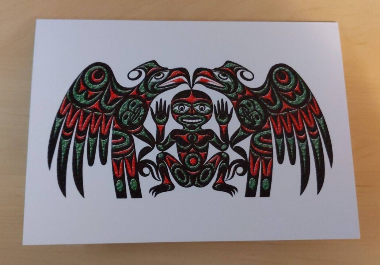 Salish Welcoming Joe Wilson Art Card Coast Salish SXWASET Native